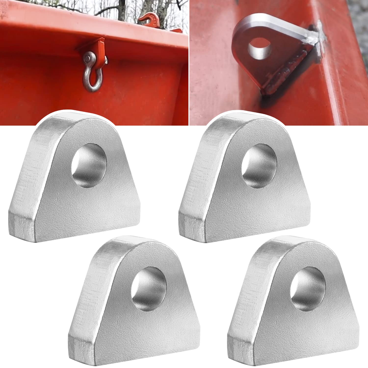 Snapklik.com : Weld On Shackle/Clevis Mounts 1" Thick Steel