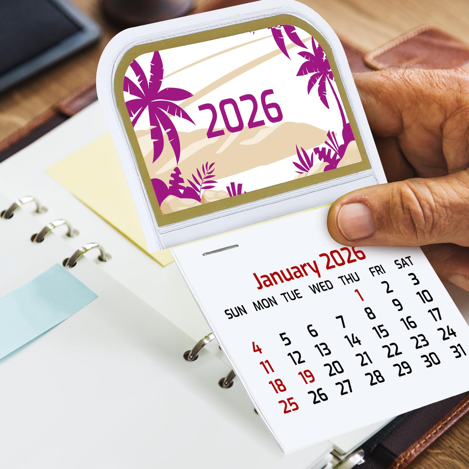 Snapklik.com : 5 Pcs 2026 Mini Stick On Calendar Peel And Stick ...
