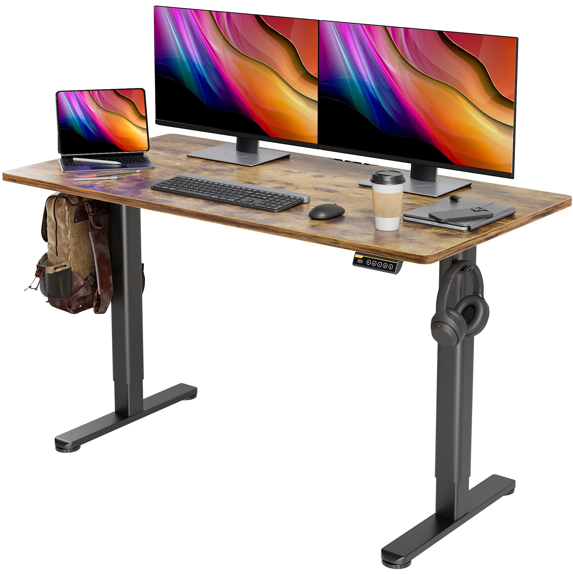 Amazon.com: Seang Electric Standing Desk, Adjustable Height Stand up ...