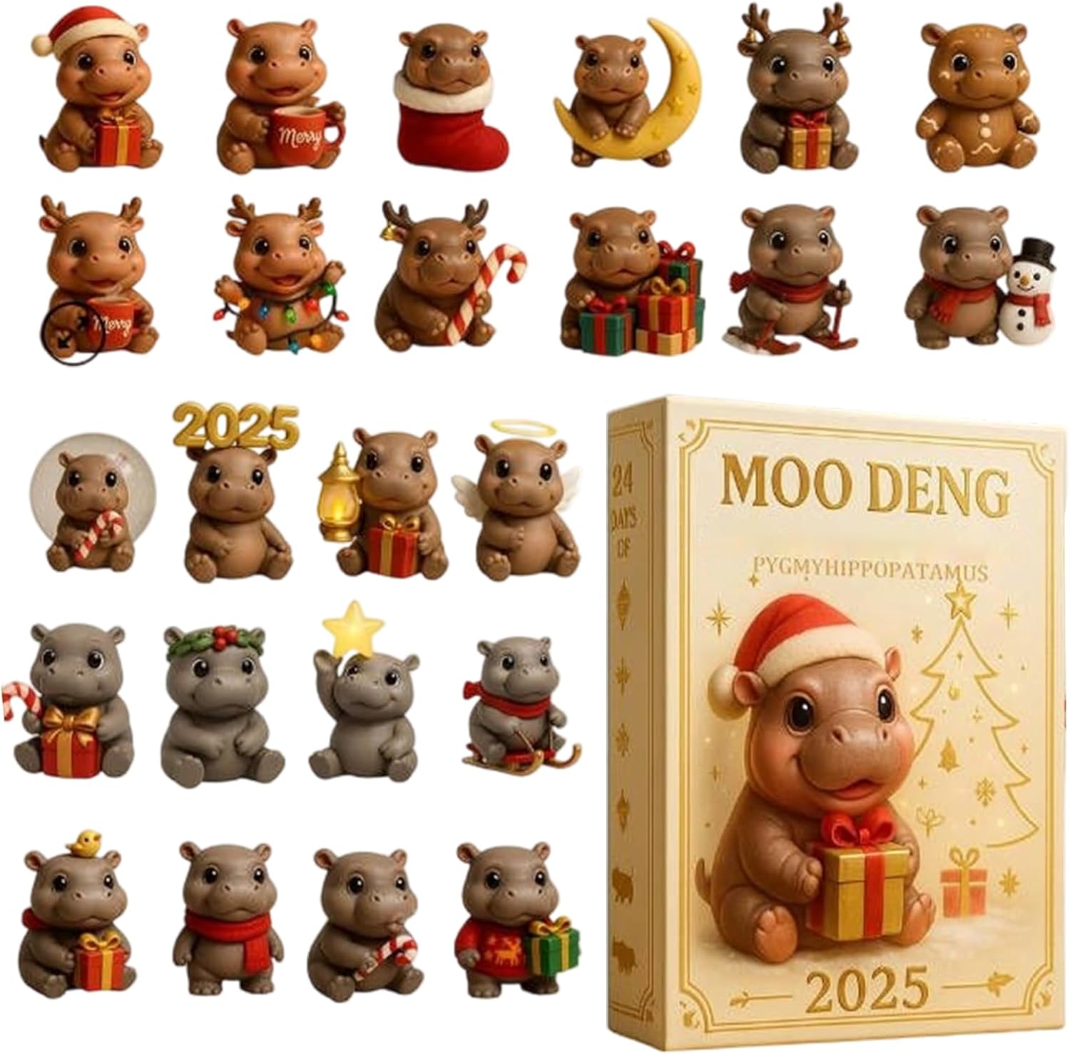 Calendrier des hippopotames de 2025 – Calendrier de l'Avent des ...