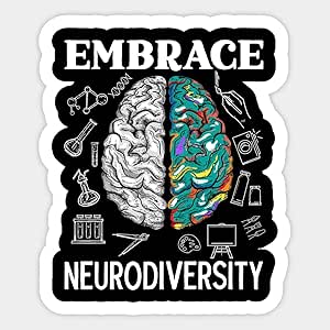 Amazon.com - (Set of 2) Embrace Neurodiversity Sticker | Vinyl | Decal ...