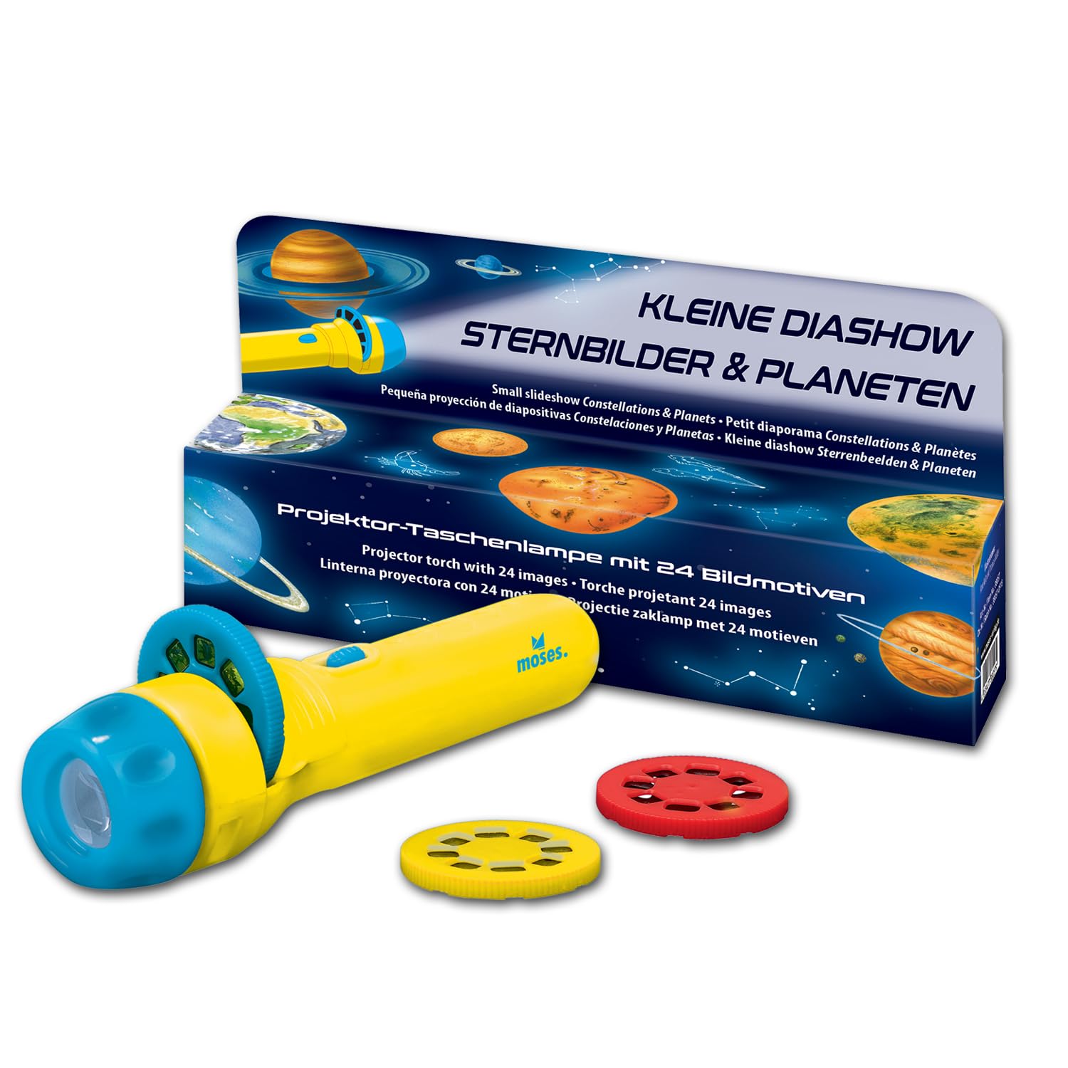 Moses 38057 Kleine Diashow Projektor-Taschenlampe für Kinder, mit 8 ...
