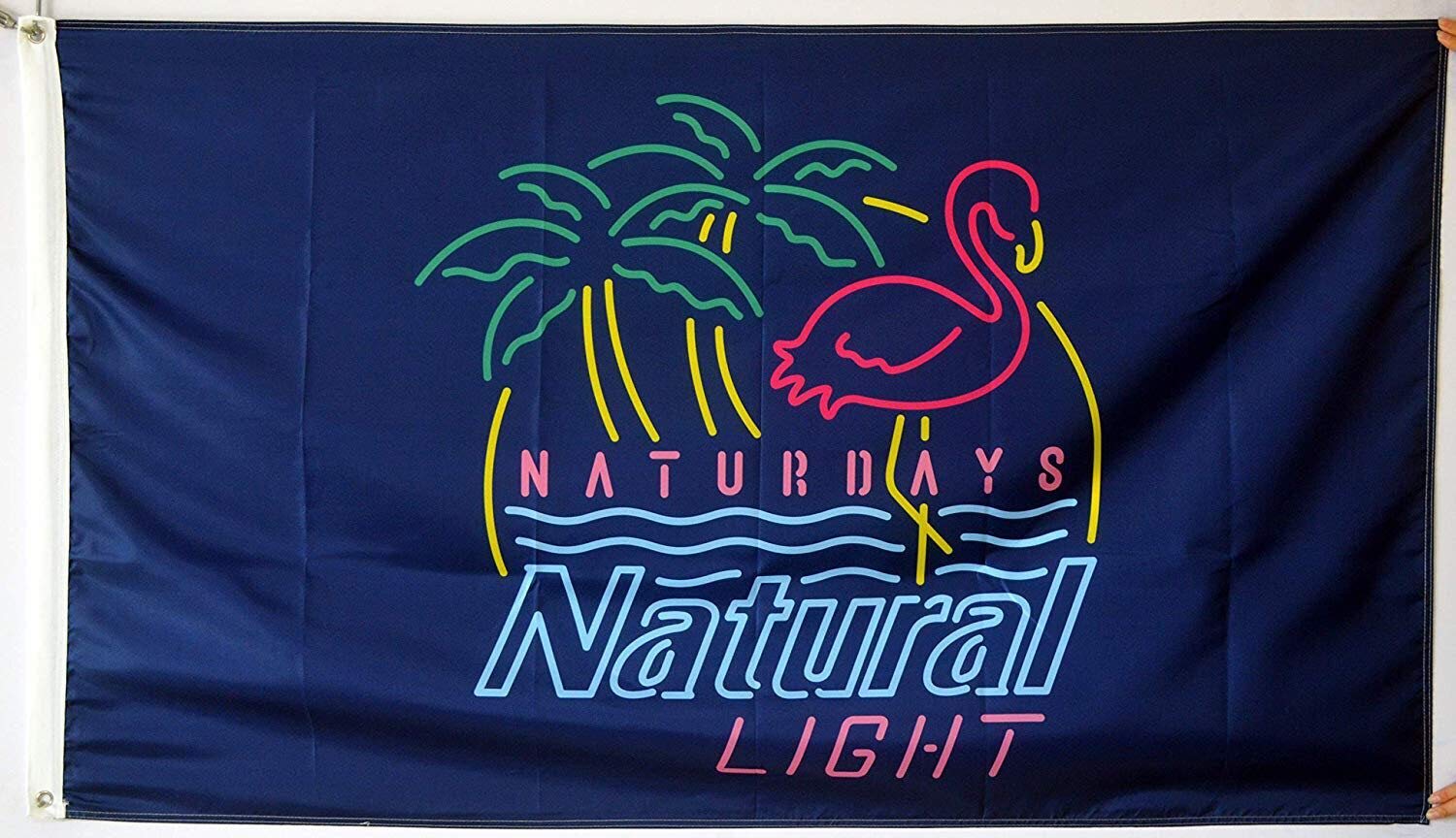 Natural Light Beer Flag Let There Be Natty Light Sticker