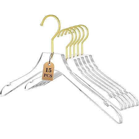 Amazon.com: Nisorpa Clear Acrylic Hangers, 20 Pack Clear Plastic ...