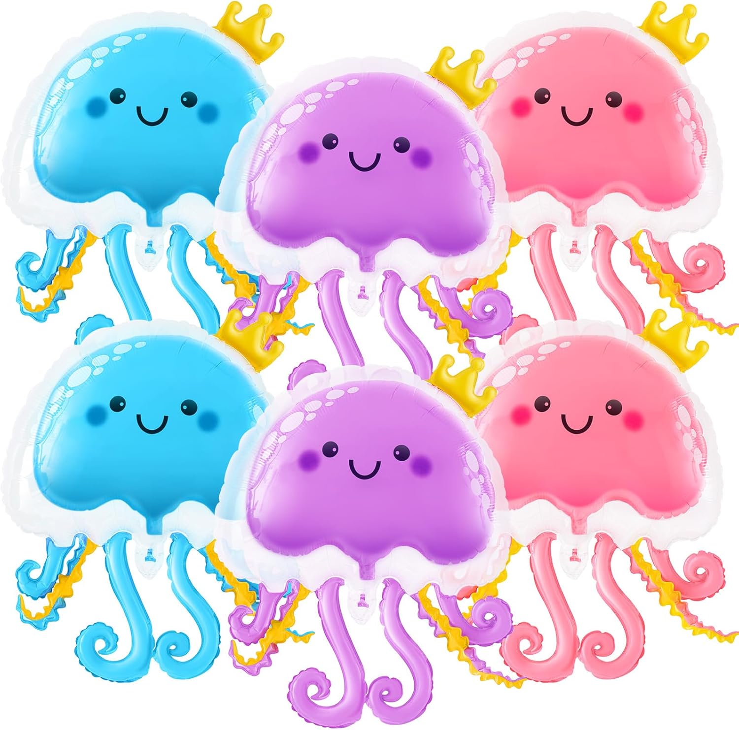Amazon.com: VercanMonth 6 Pcs 36 Inch Jellyfish Balloons Inflatable ...