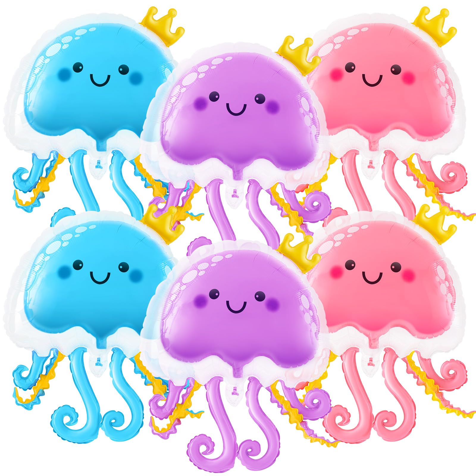 Amazon.com: VercanMonth 6 Pcs 36 Inch Jellyfish Balloons Inflatable ...