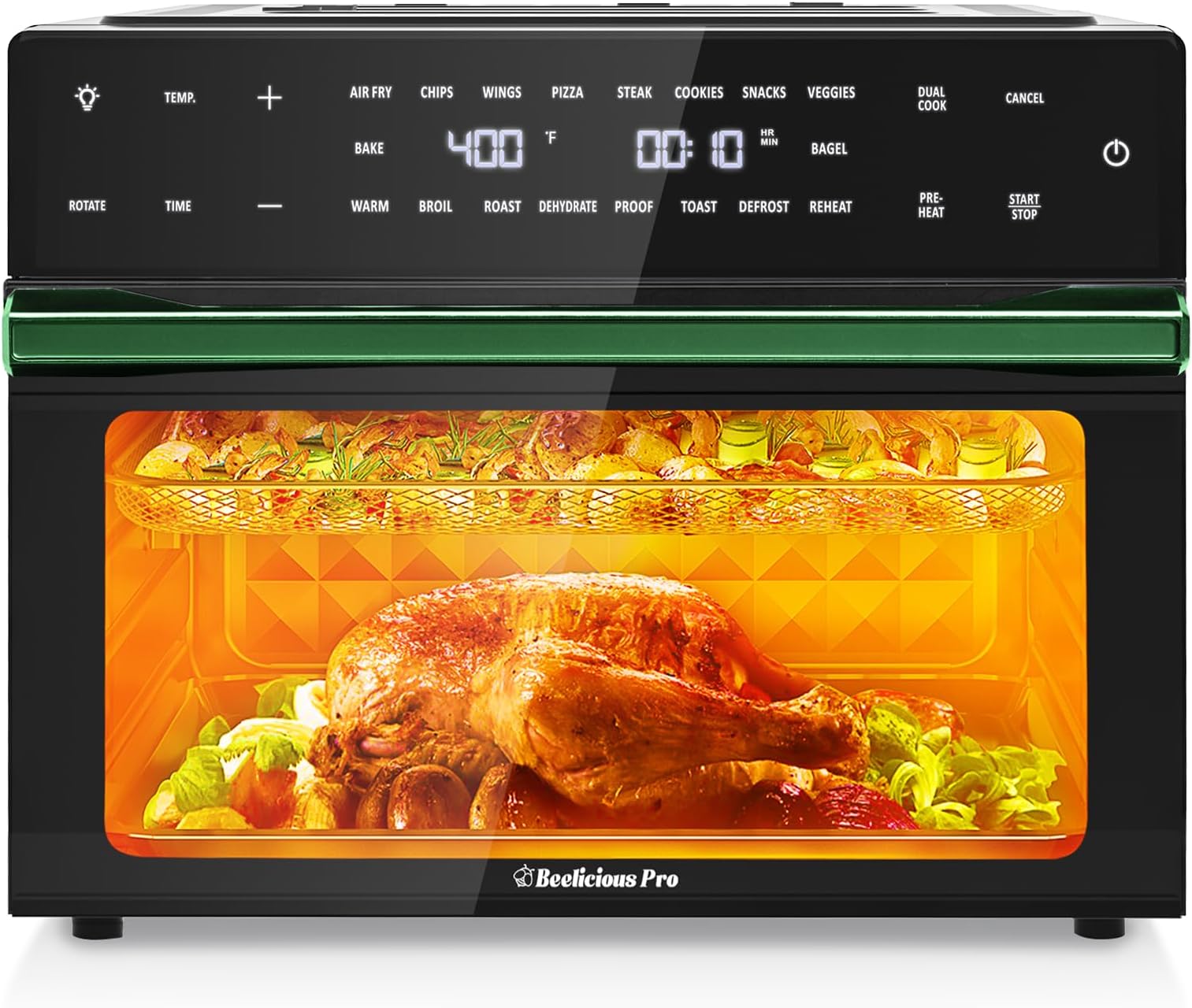 Amazon.com: Beelicious Pro 32QT Extra Large Air Fryer, 19-In-1 Air ...