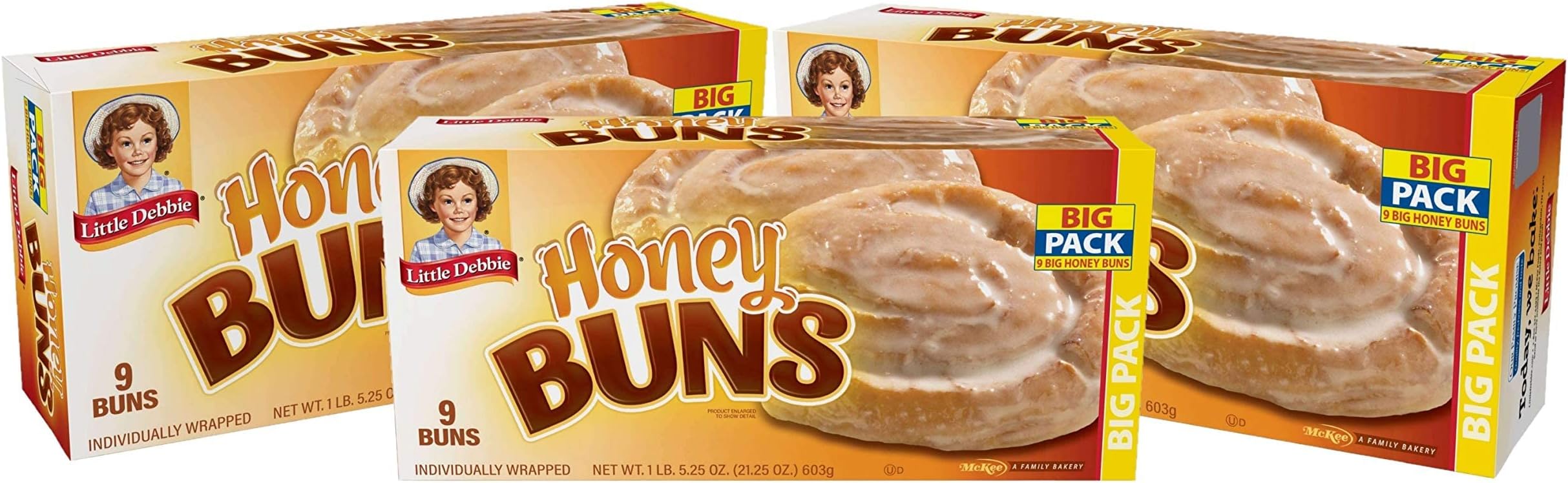 Amazon.com: Little Debbie 9 Big Snacks Honey Buns , 20.98 OZ : Grocery ...