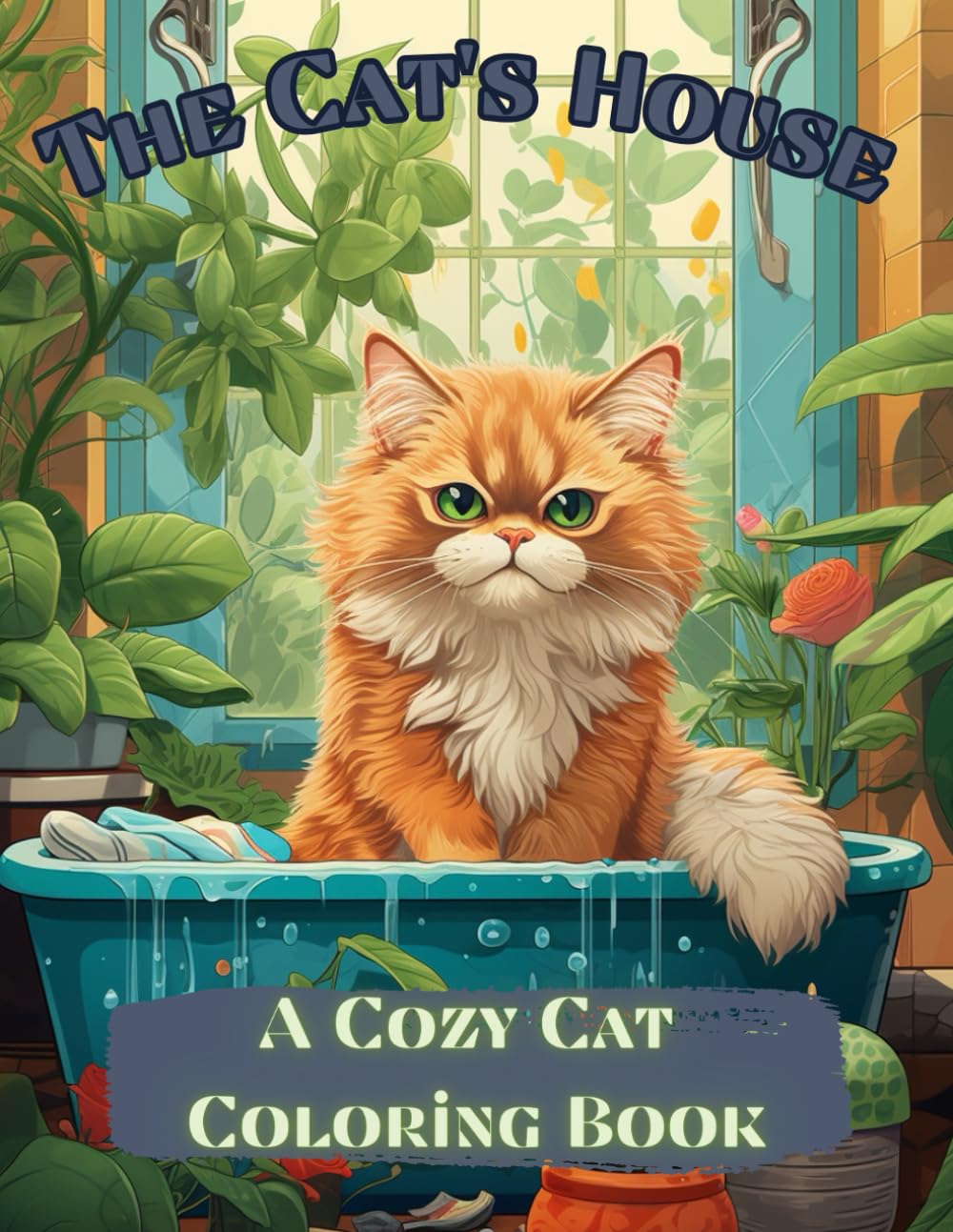 Amazon.com: The Cat's House. A Cozy Cat Coloring Book.: A Cute Coloring ...
