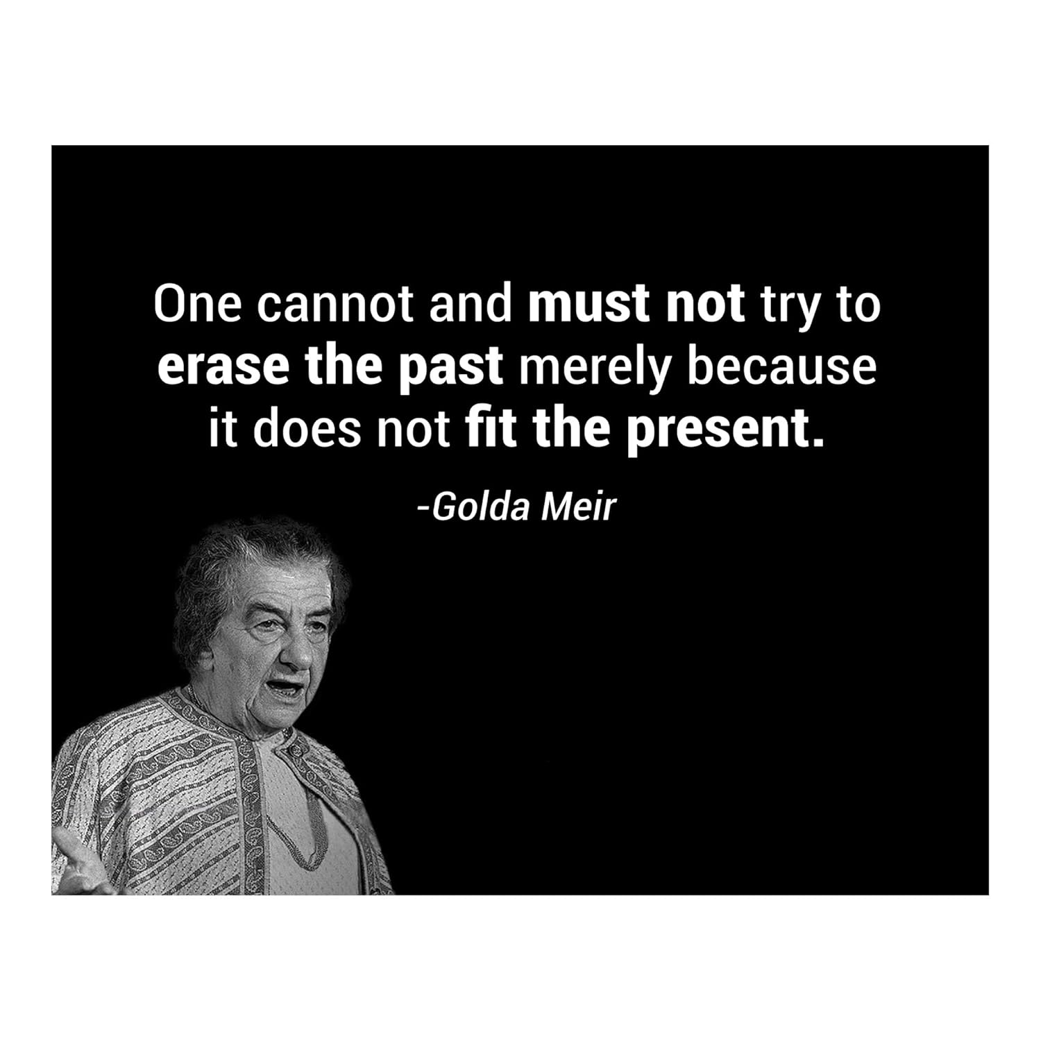 Golda Meir Quotes Wall Art Print - Inspirational Home Decor in Nepal at ...