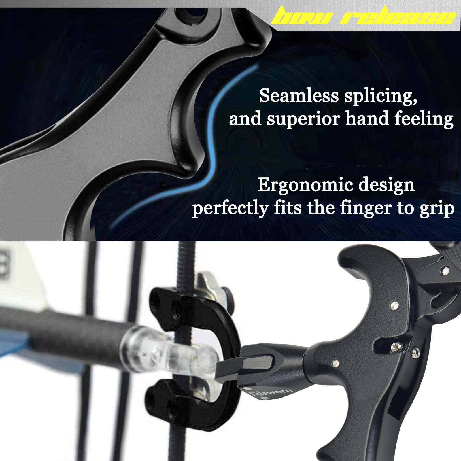 Snapklik.com : Bow Release Thumb Archery 4 Finger Release-Bow Trigger ...