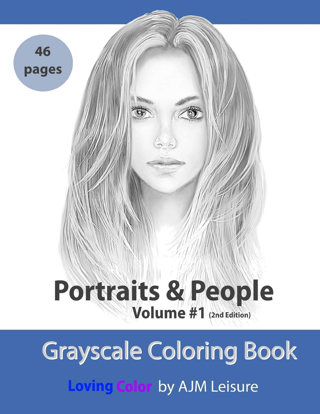 Amazon.com: Portraits and People Volume 1: Grayscale Adult Coloring ...