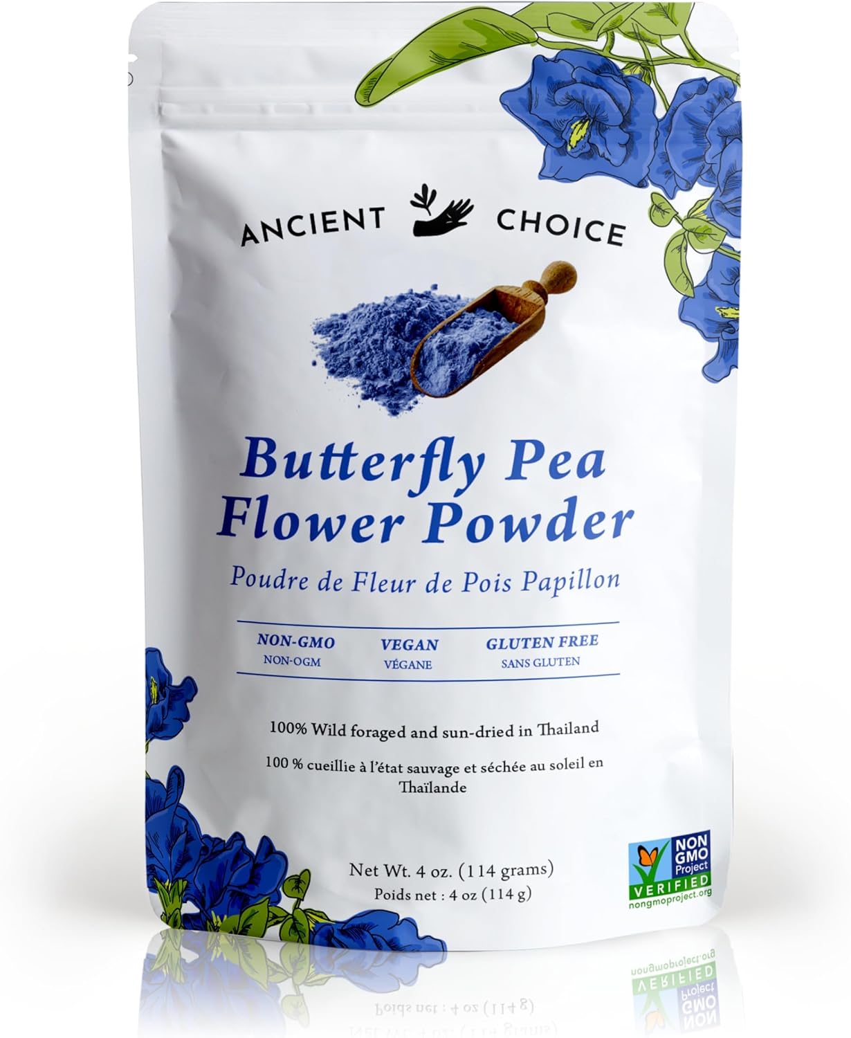 Ancient Choice - Butterfly Pea Flower Powder (4 ounce) | Blue Matcha ...