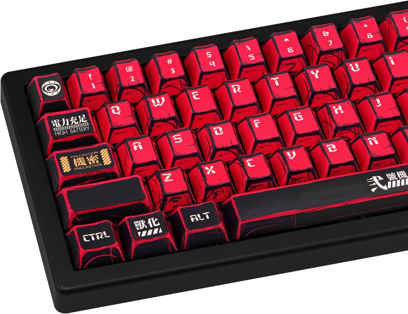 Amazon.com: GEKUCAP Black and White Manga Keycaps, 150 Keys Anime Style ...
