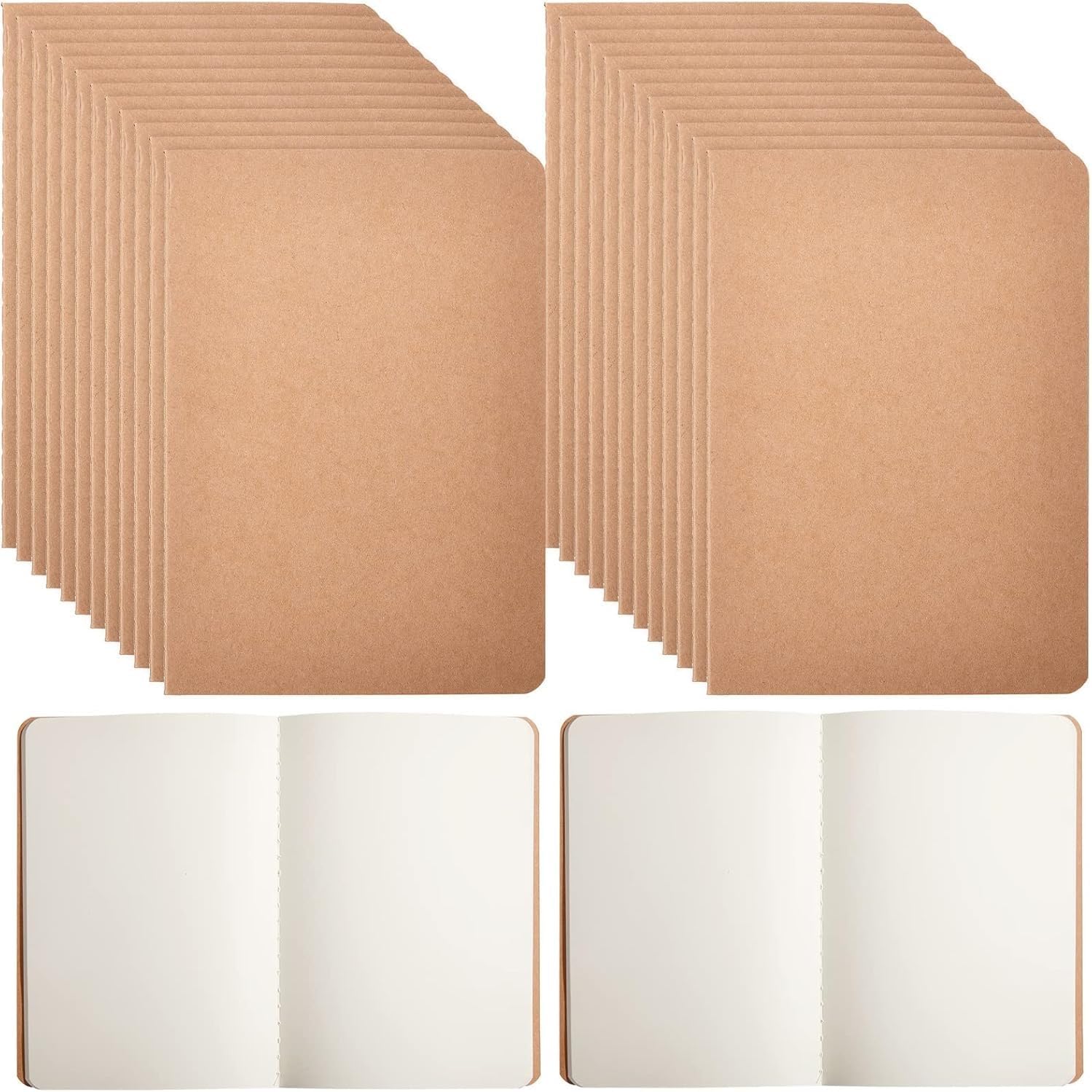 MTOPHLS 15 Pack Blank A5 Subject Notebooks for Writing, 8.3x5.5 Inches ...