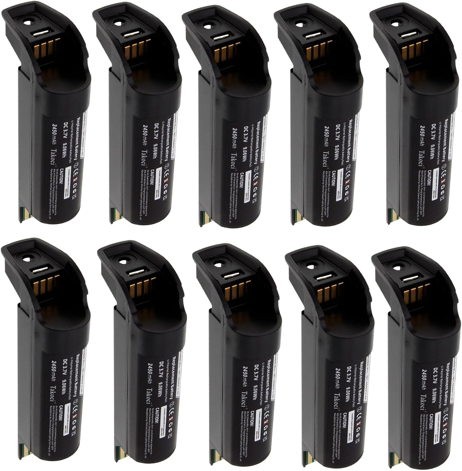 Amazon.com: Youejoeq (10pcs) BT-000317-01 Battery Replacement for Zebra ...
