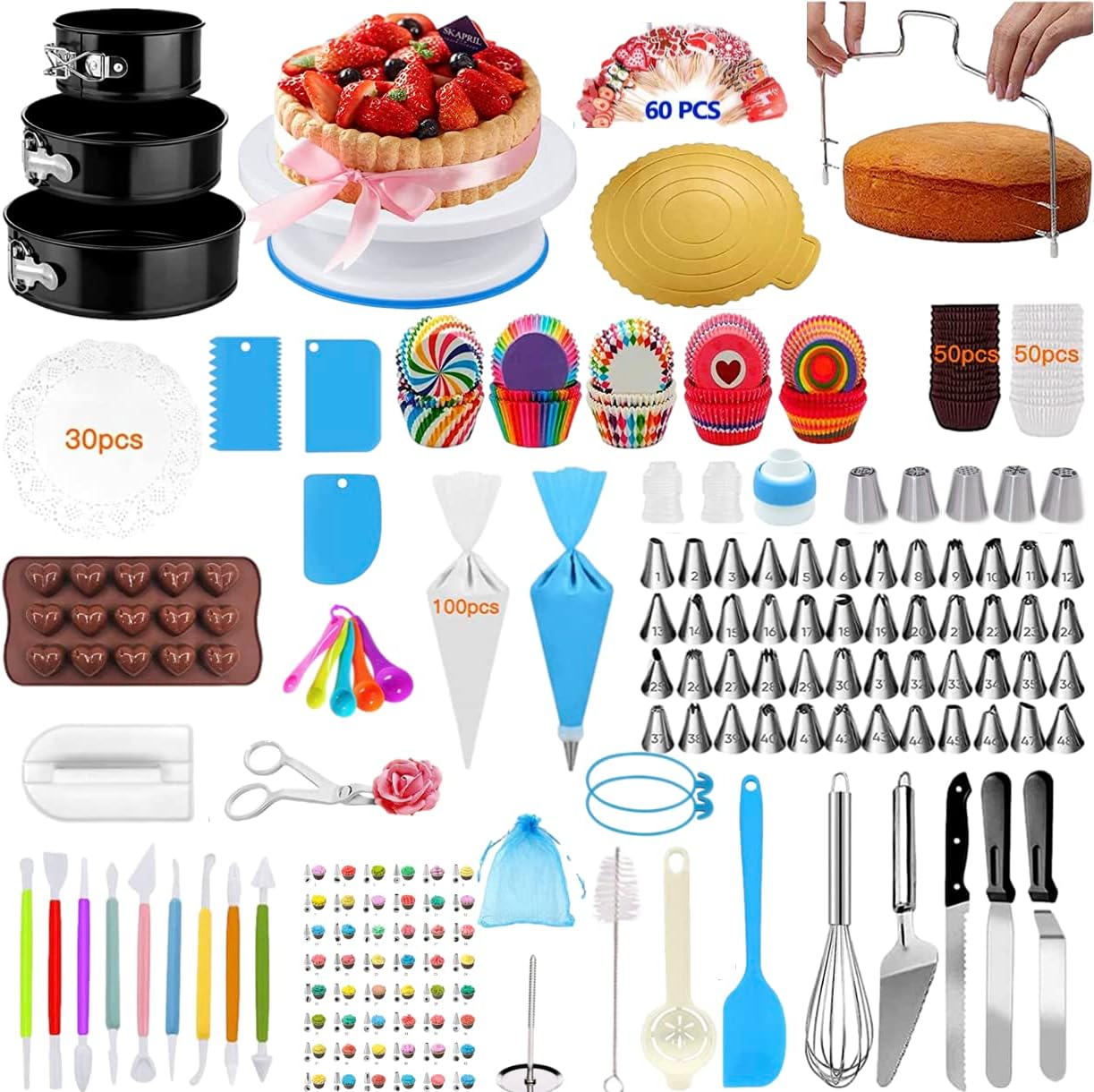 Amazon.com: Cake Decorating Supplies | Cake Decorating Kit Baking ...