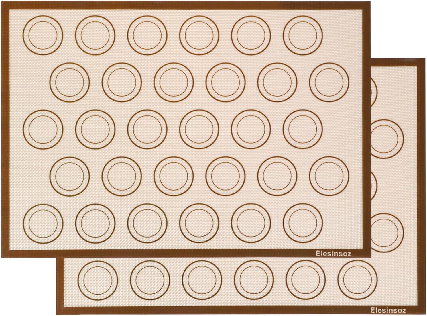 Amazon.com: Macaron Silicone Baking Mat - Set of 2 Non Stick Silicon ...