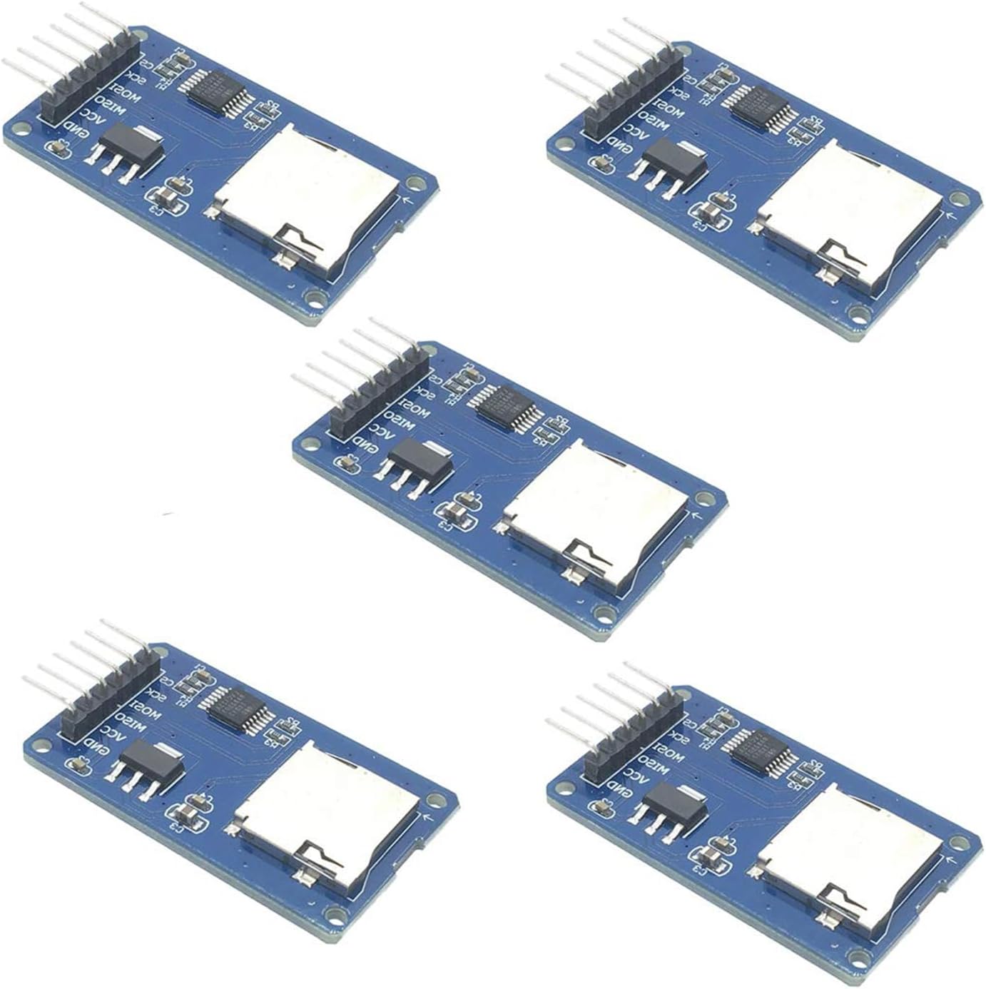 Amazon.com: 2pcs Micro SD Card Module Storage Board 6-pin TF Card ...