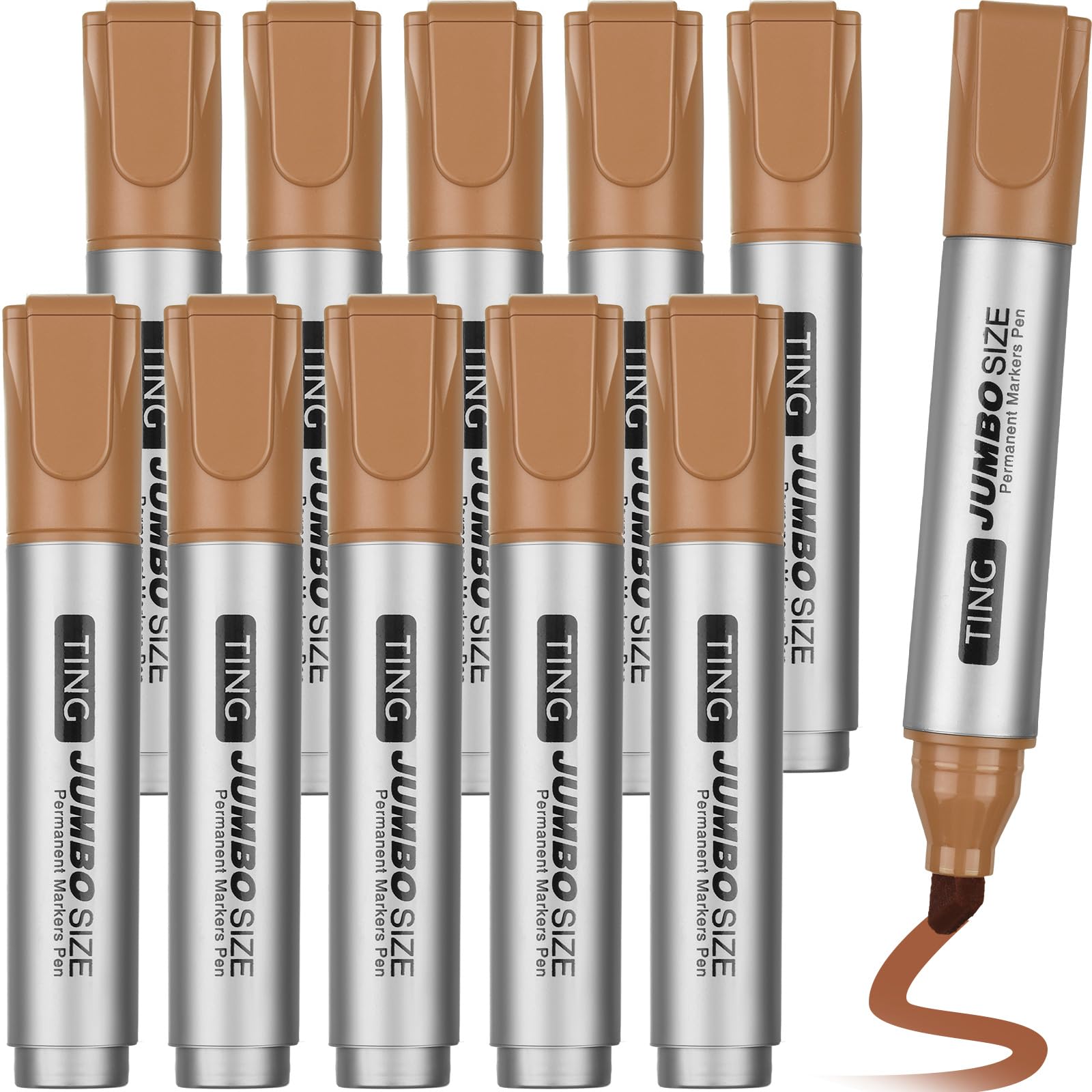 Amazon.com: Fuutreo 10 Pack Jumbo Permanent Markers Bulk Large Chisel ...