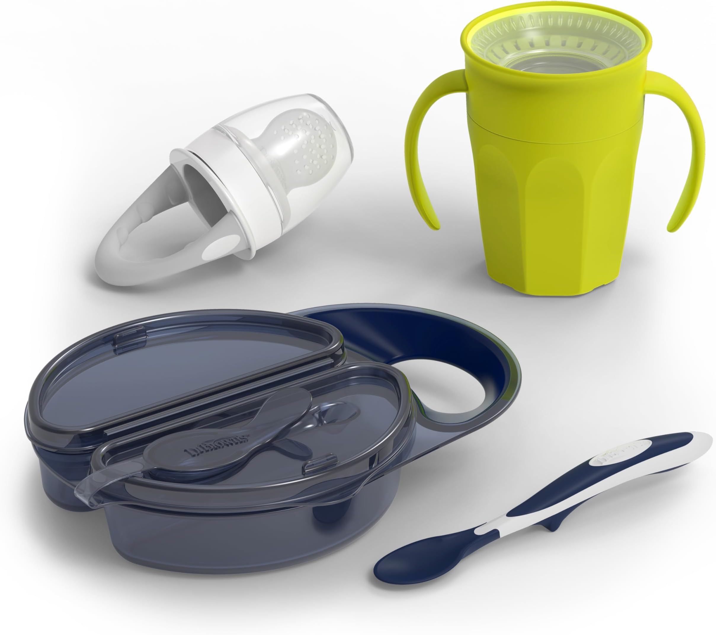 Amazon.com : Dr. Brown's Toddler Feeding Starter Set, Travel Feeding ...