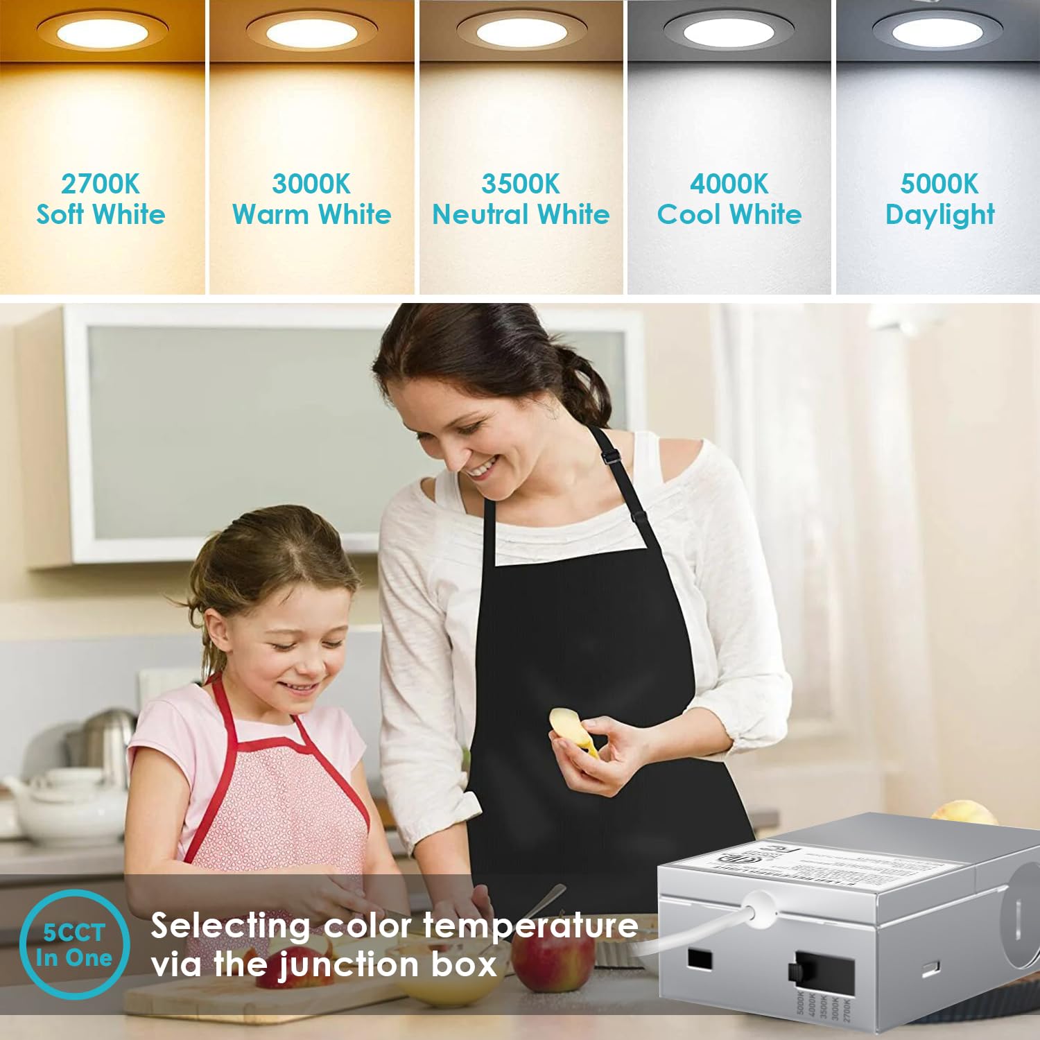 Snapklik.com : VOLIVO 6 Inch LED Recessed Ceiling Lighting 24 Pack ...