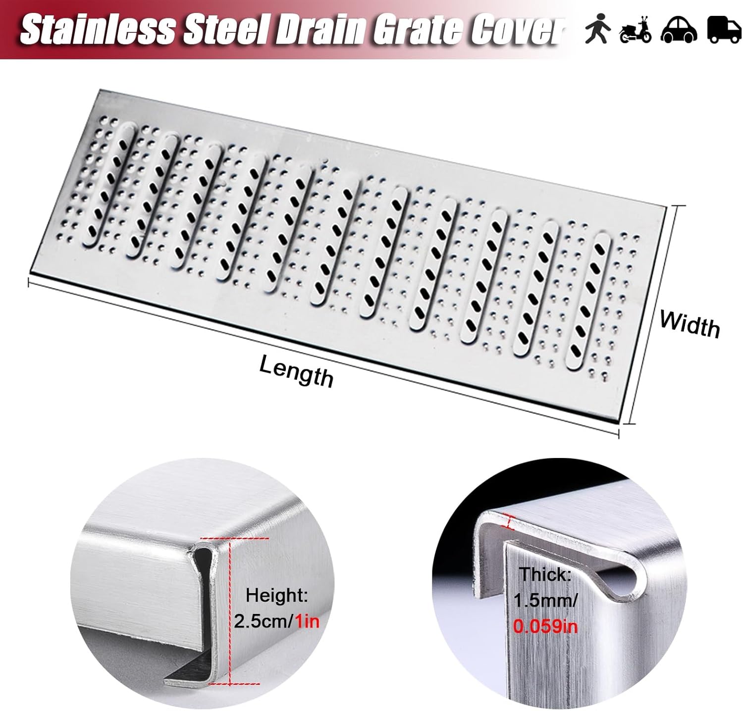 Drain Garage Sewer Cover Rectangular Stainless Steel Philippines | Ubuy