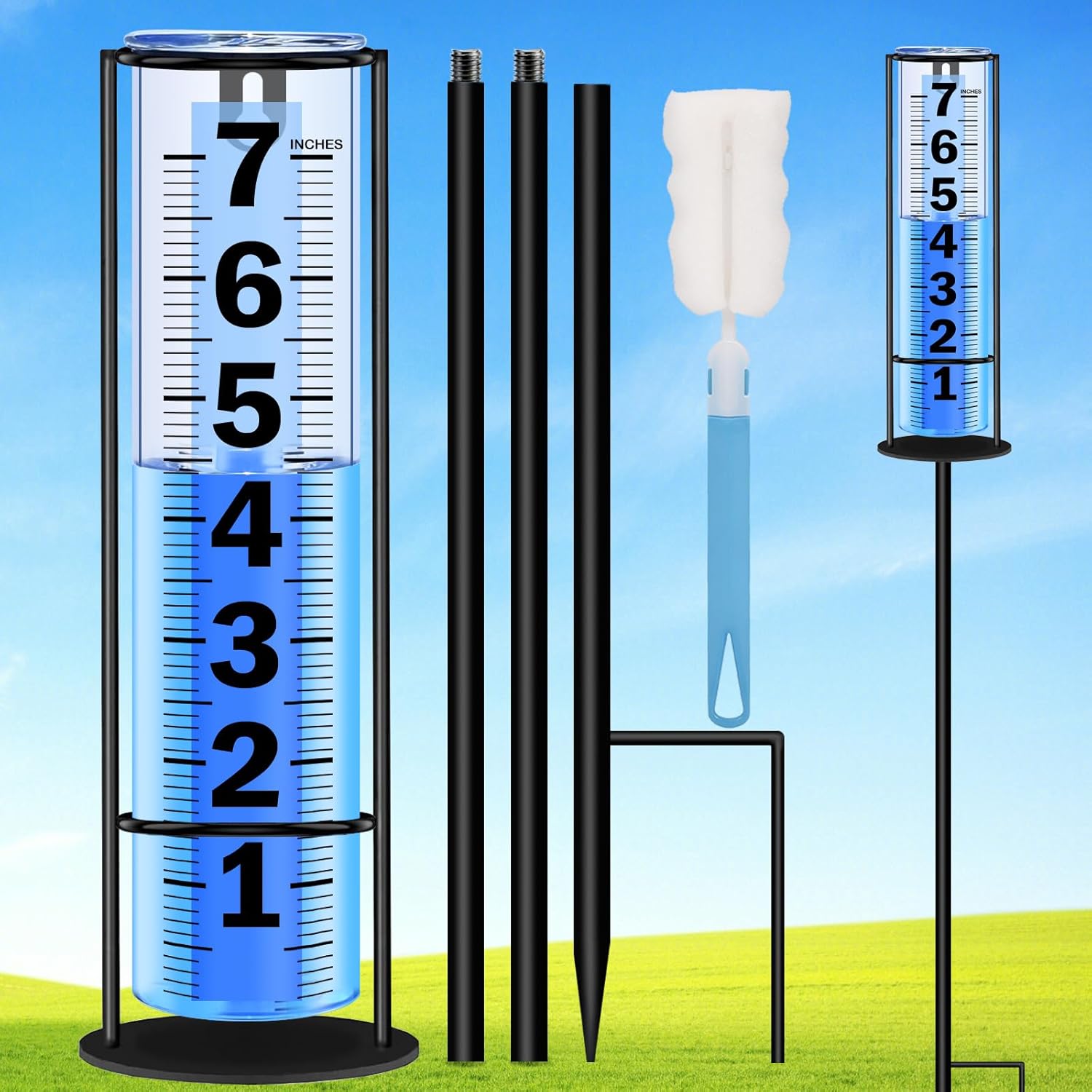 Amazon.com : Rain Gauge Outdoor Upgraded, Accurate Freeze Proof Thickened Rain Gauges Outdoors ...