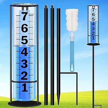 Amazon.com : Rain Gauge Outdoor Upgraded, Accurate Freeze Proof ...