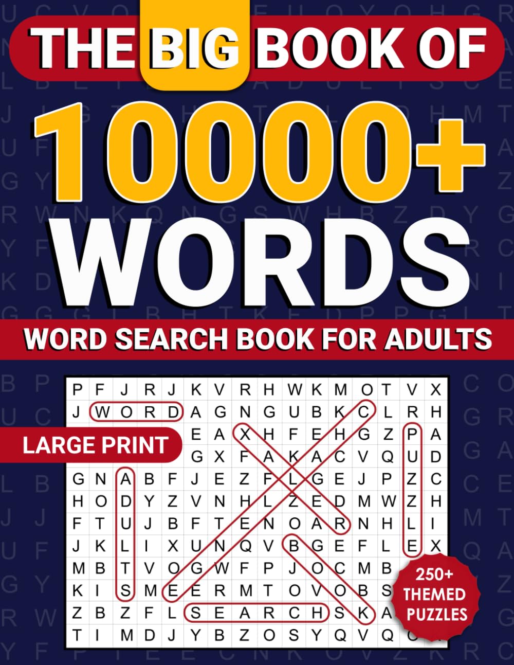 Large Print Word Search Puzzles for Adults and Seniors: The Big Book of ...