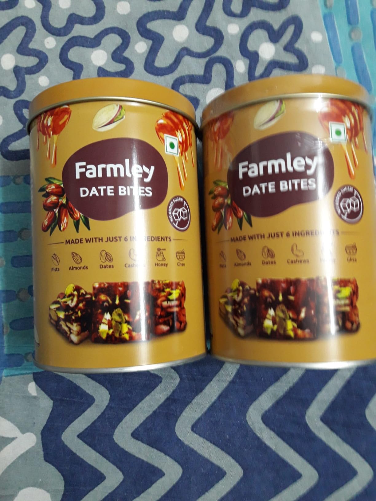 Farmley Classic Date Bites (200 g, Pack of 2) I Dates Barfi Made with ...