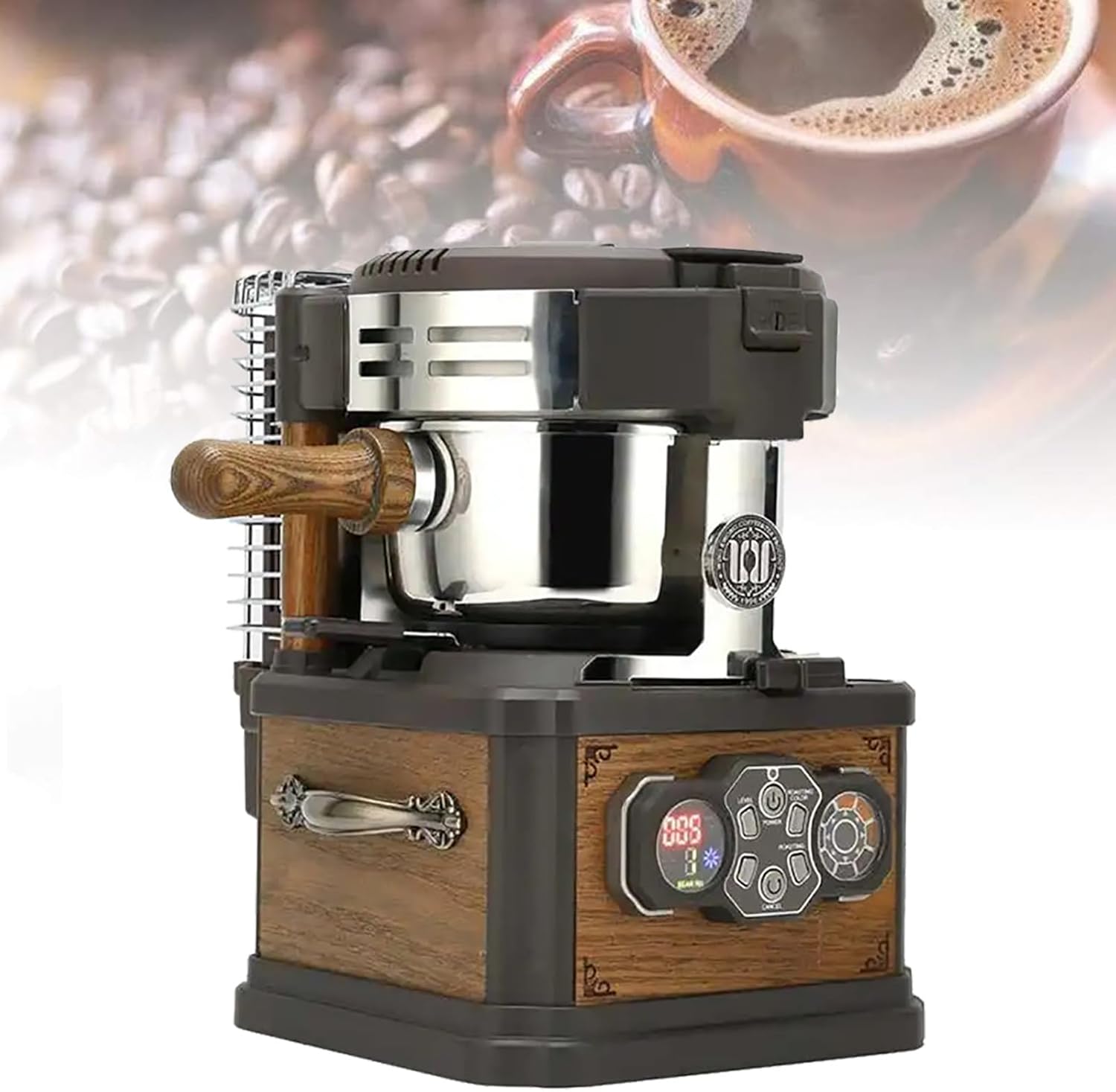 Amazon.com: Retro Coffee Roaster,700W 150g Automatic Coffee Bean Roaster Machine for Home Use,3 ...