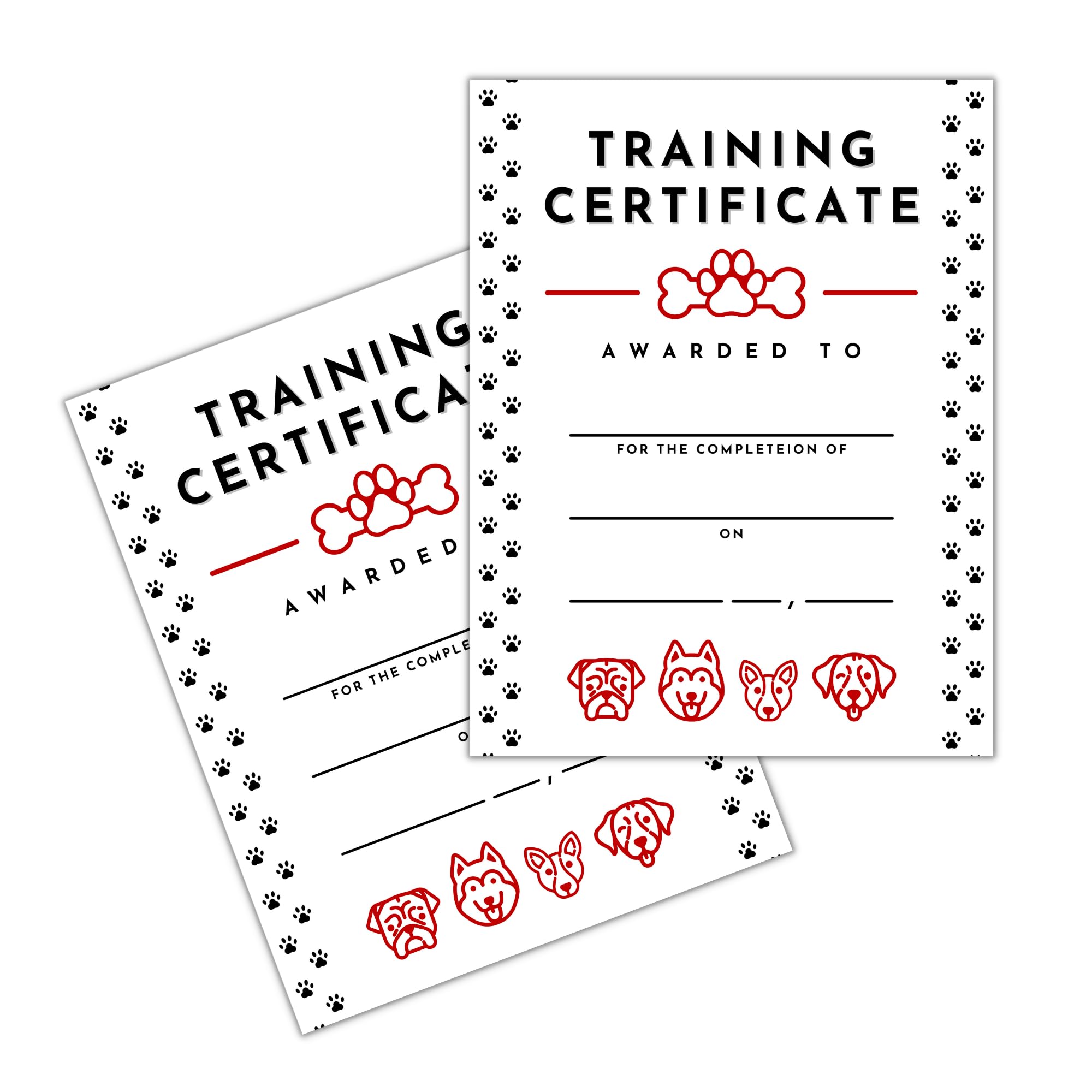 Amazon.com : Pet Training Certificate of Completion | 50 pk 8.5 11” for ...