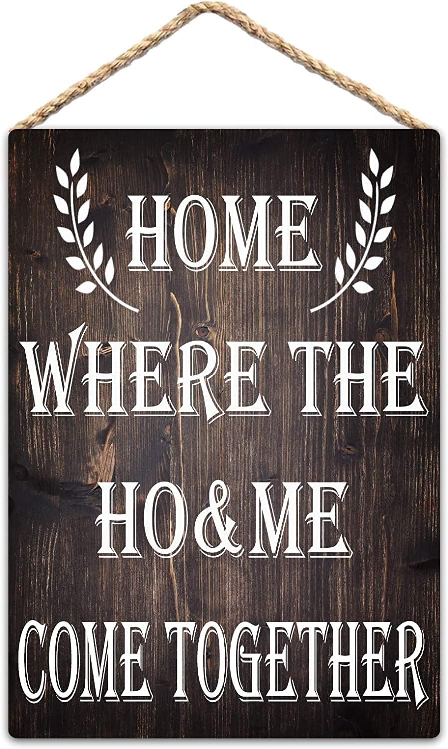 Amazon.com: New Wood Sign 8x12 Inch Door Sign Home Where The HO ME Come ...