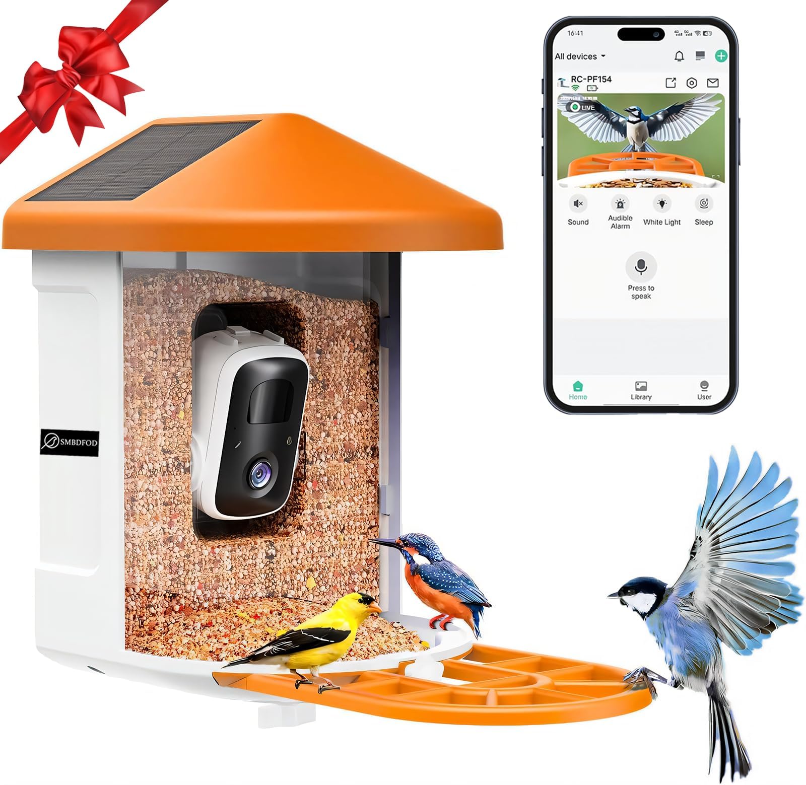 Amazon.com : Birdster 2.5K HD Smart Bird Feeder with Camera Solar ...