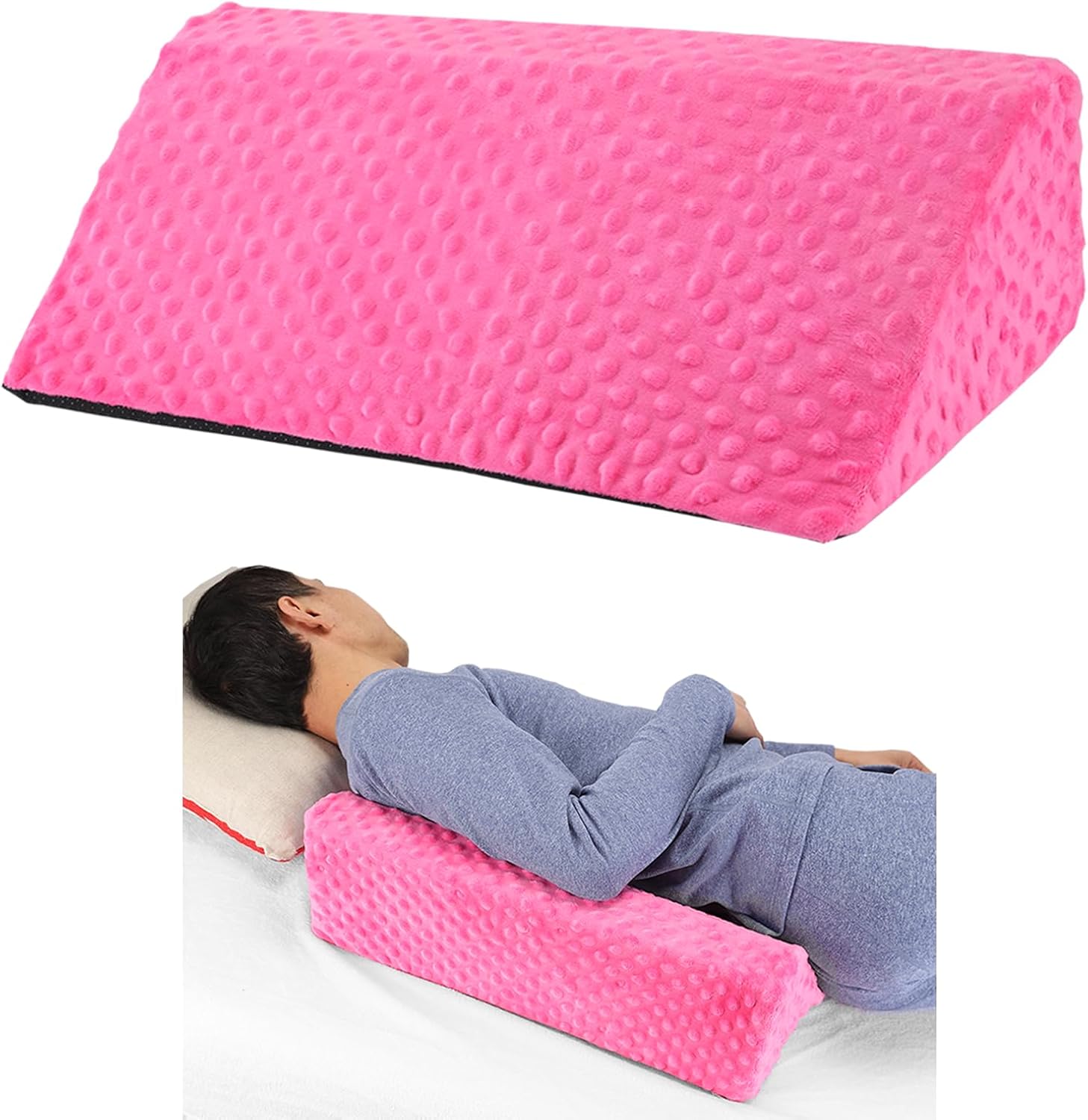 Amazon.com: Jacobable Wedge Pillow for Side Sleeping, Body Positioning ...