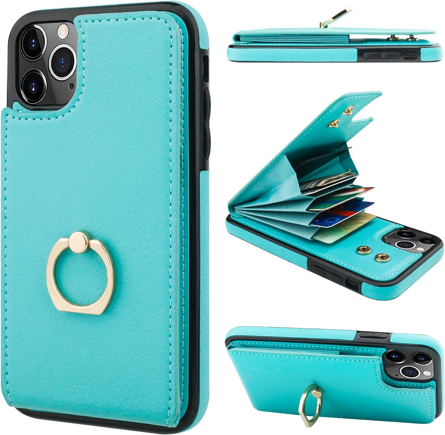Amazon.com: ACXLIFE 11 Pro Max Case - Wallet Credit Card Holder ...