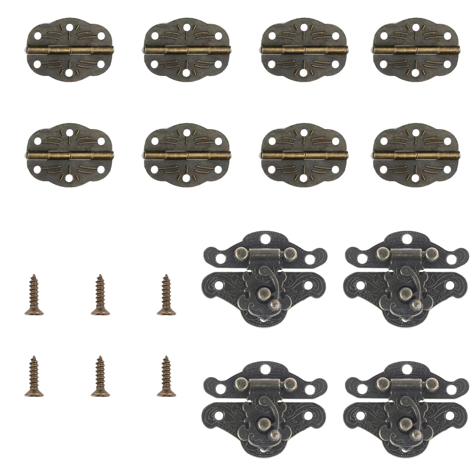 MOROBOR Antique Jewelry Box Latch Hasp Antique Hat Shaped Lock Buckle ...