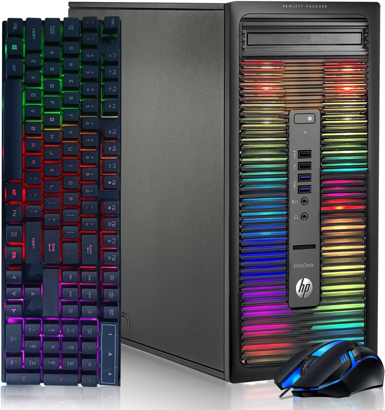 Amazon.com: HP RGB Gaming Desktop PC, AMD A8 Pro 3.2GHz up to 3.9GHz ...