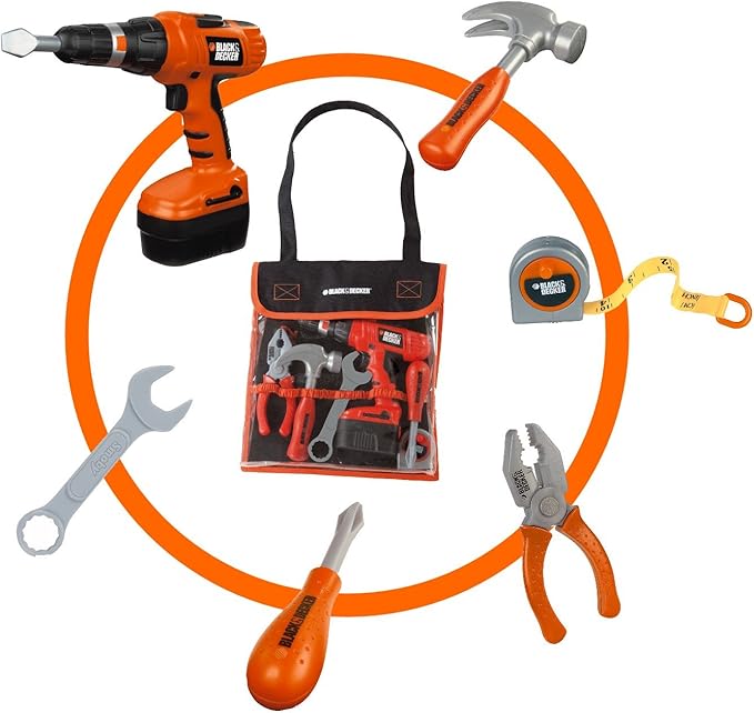 Simba Smoby Black and Decker Tool Bag : Amazon.co.uk: Toys & Games