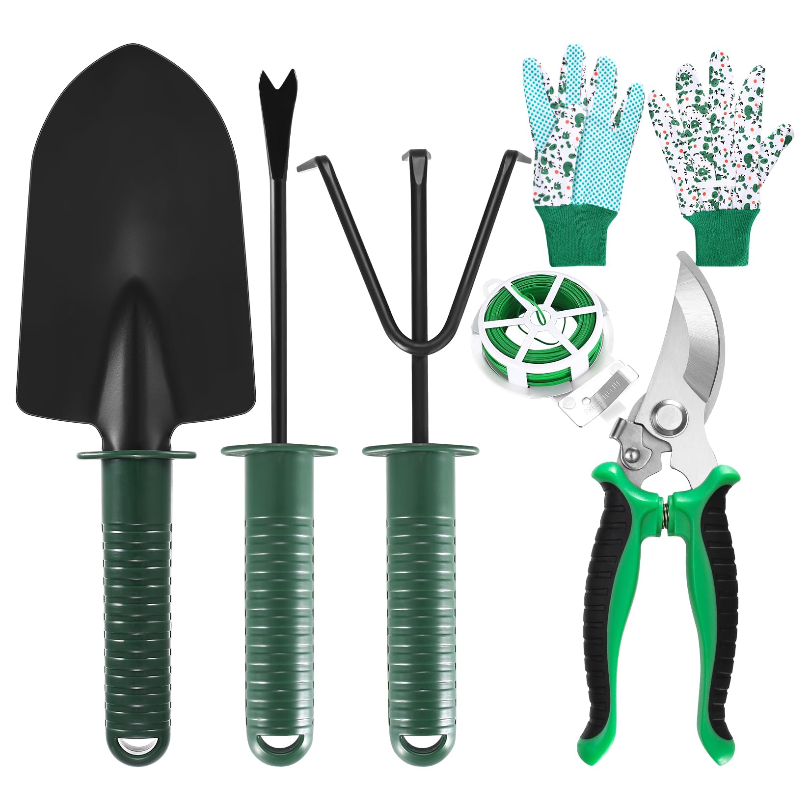 Amazon.com : 6pcs Gardening Tool Set, Stainless Steel Gardening Tools ...