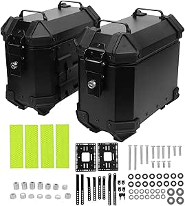 Amazon.com: Pair Universal Motorcycle Side Case, 18L Motorbike Hard ...