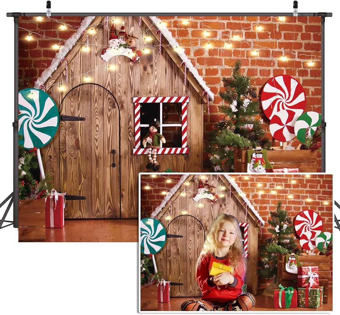 Amazon.com : CHAIYA 12x10ft Christmas Red Photography Backdrop ...