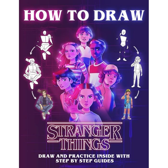 Buy How to Draw Stranger Things: Drawing Characters And Coloring With ...