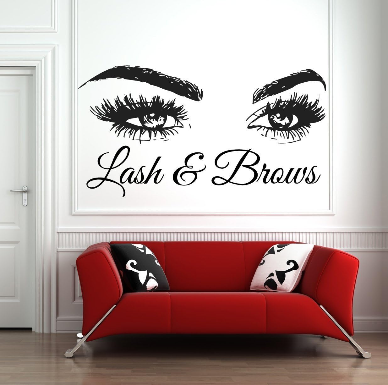 Amazon.com: Eyelash Stickers for Wall Salon Decals for Walls Lashes ...