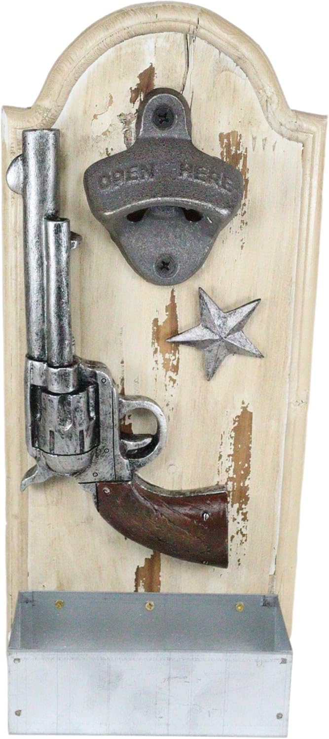 Amazon.com: Ebros Gift Wooden Rustic Western Pistol Revolver Western ...
