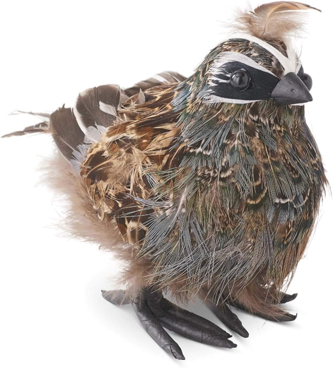 Amazon.com: K&K Interiors 41373B 5 Inch Feathered Quail : Home & Kitchen