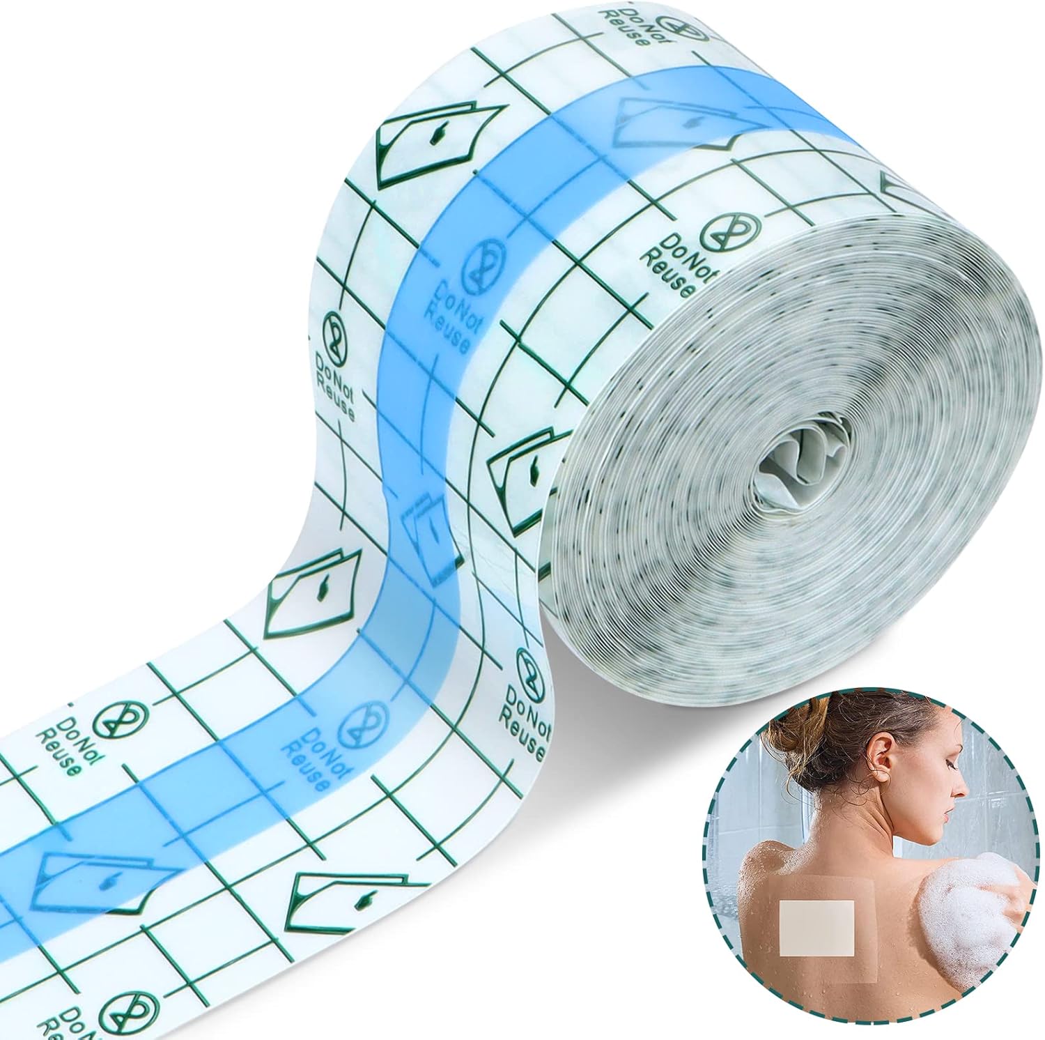 JAOMON PU Wasserdicht Bandage 5cm x 10m Transparent Pflaster Rolle ...