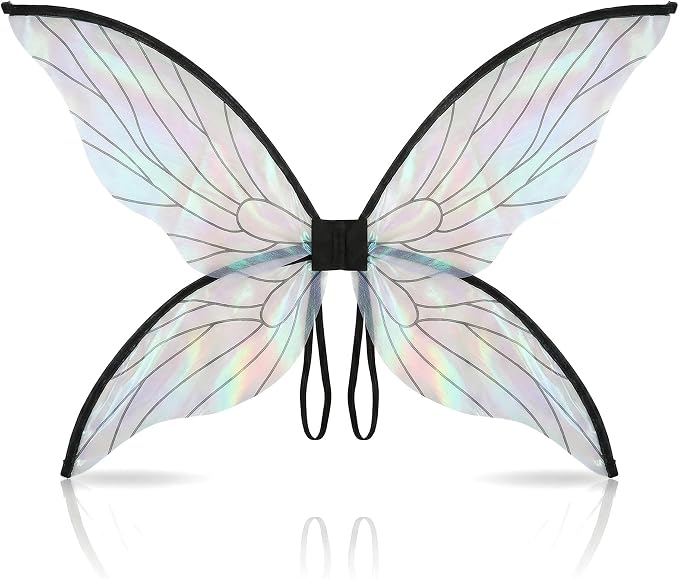 Amazon.com: jarbins Large Fairy Wings for Girls Fairy Wings Dress Up ...