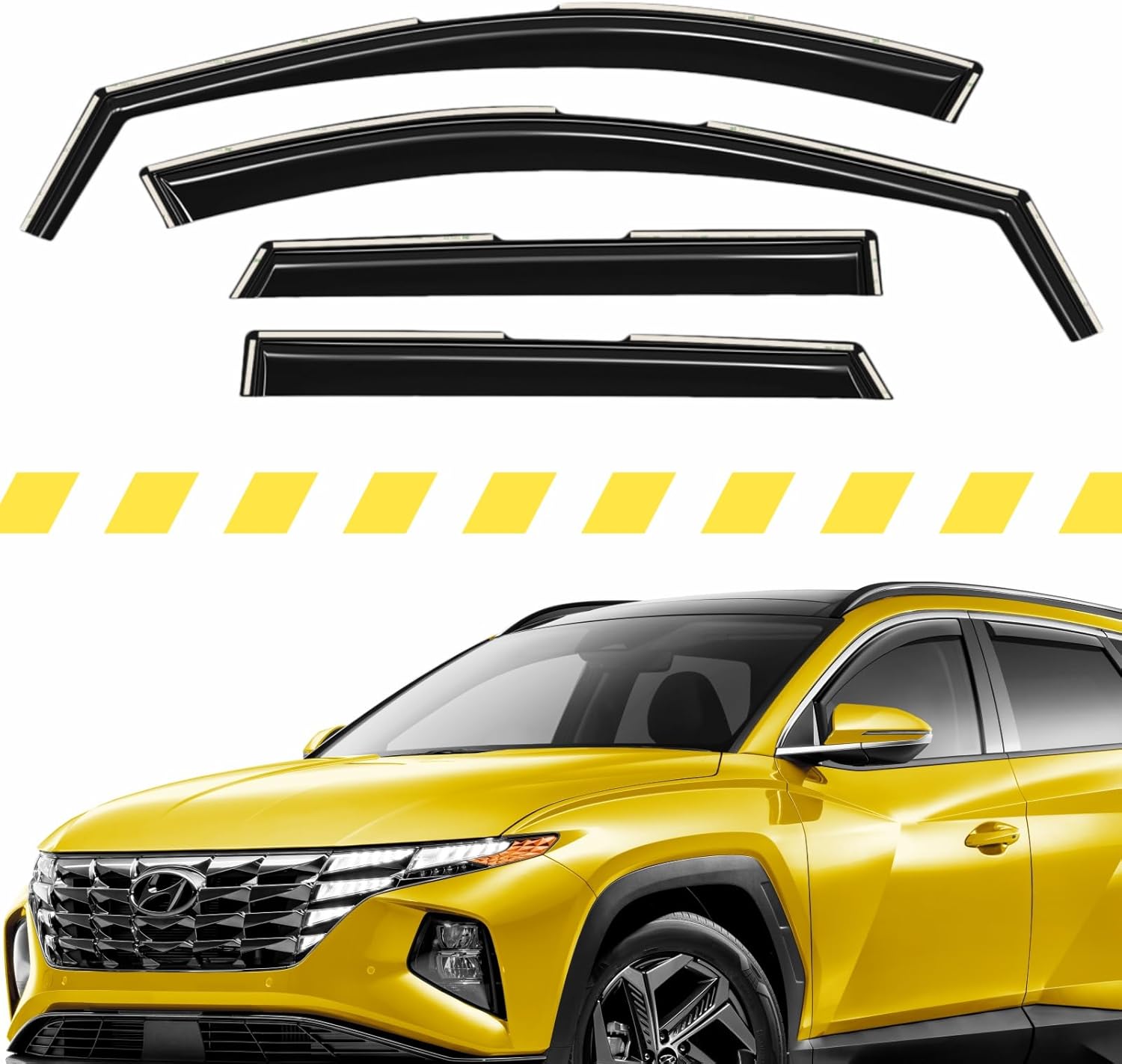 Amazon.com: AEROGUYS in-Channel Window Deflectors Extra Durable Window ...